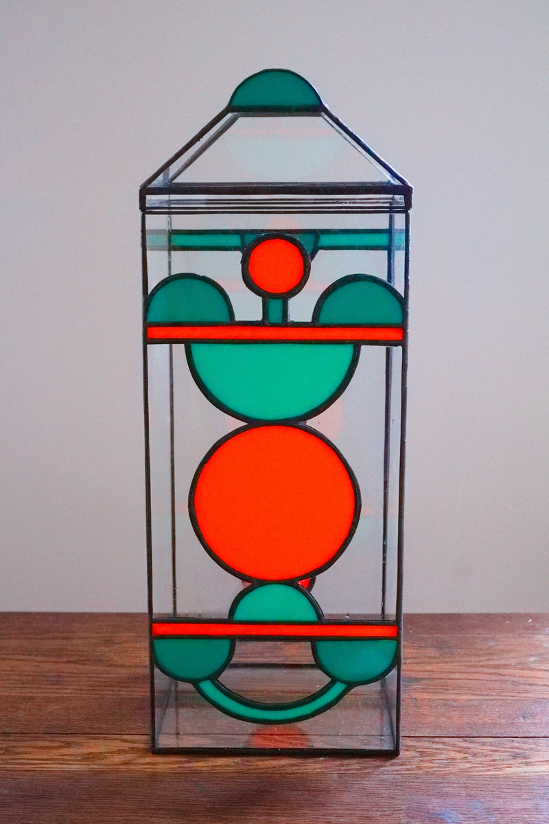 Disc Stained-Glass Terrarium